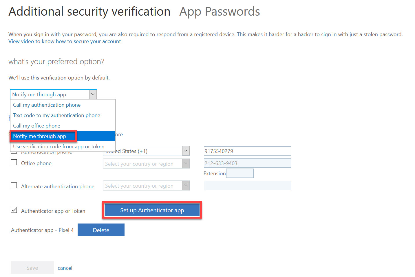 O365 - Configure MFA Credentials – AP3D Consulting