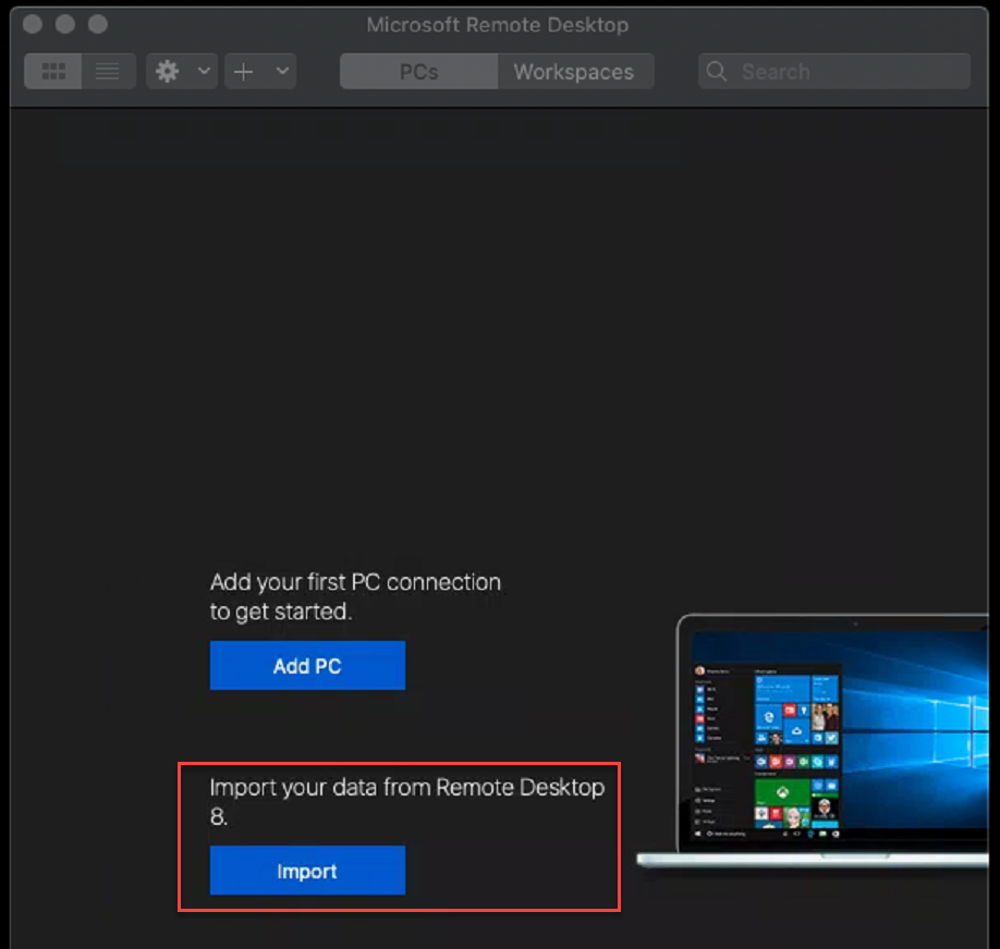 Connect to PC via RDP on a Mac - Import RDP File – AP3D Consulting